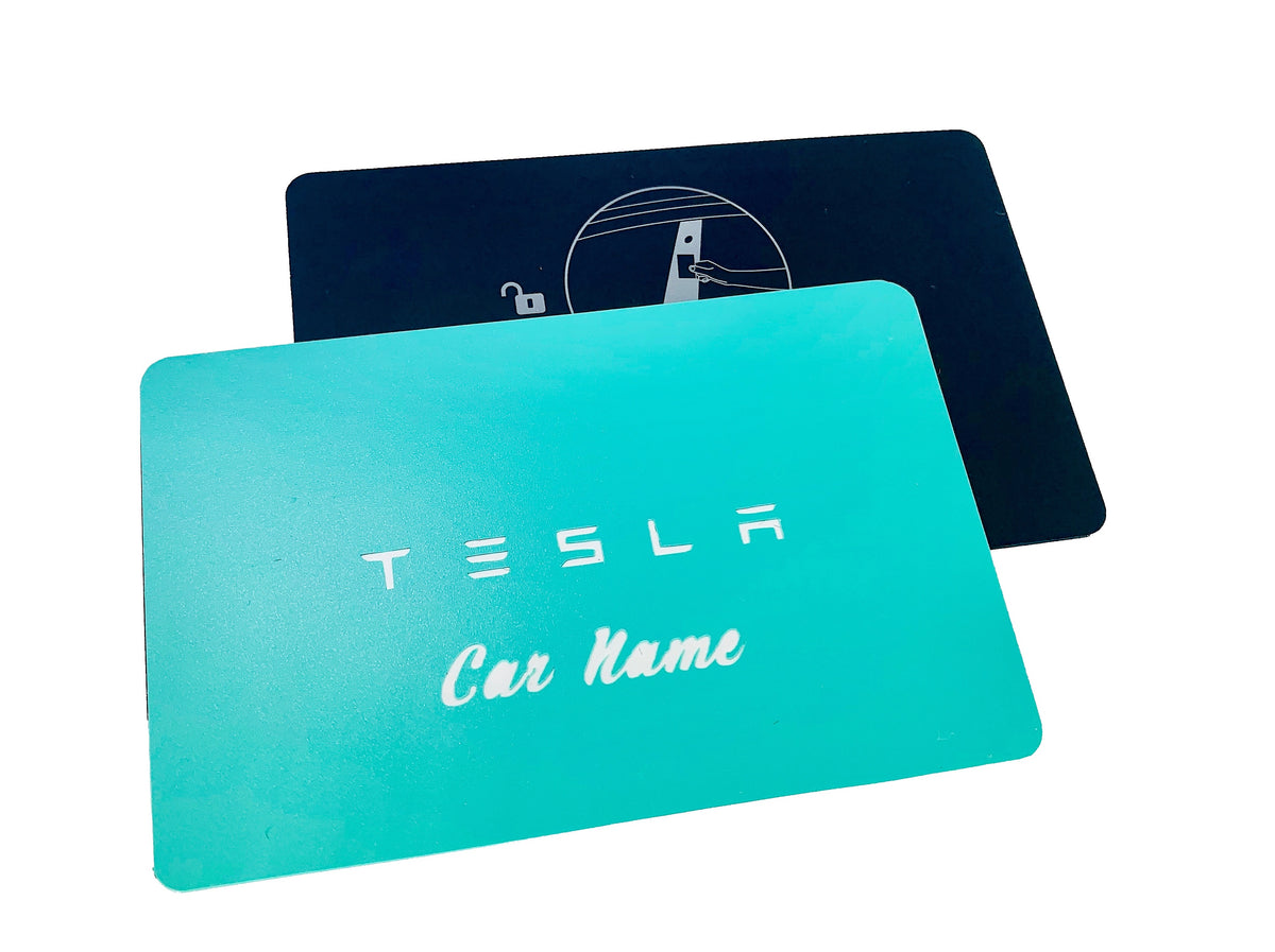 Custom Vinyl Tesla Key Card Decal – Tesla Love