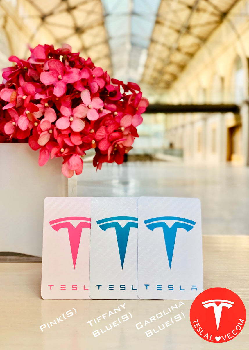 Personalized Tesla Vertical Logo Key Card Vinyl – Tesla Love