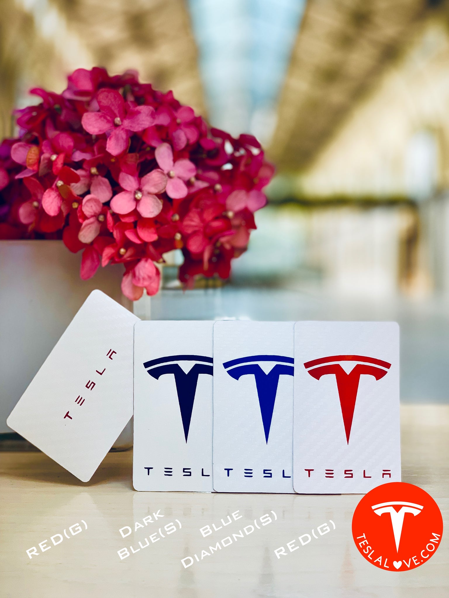 Personalized Tesla Vertical Logo Key Card Vinyl – Tesla Love